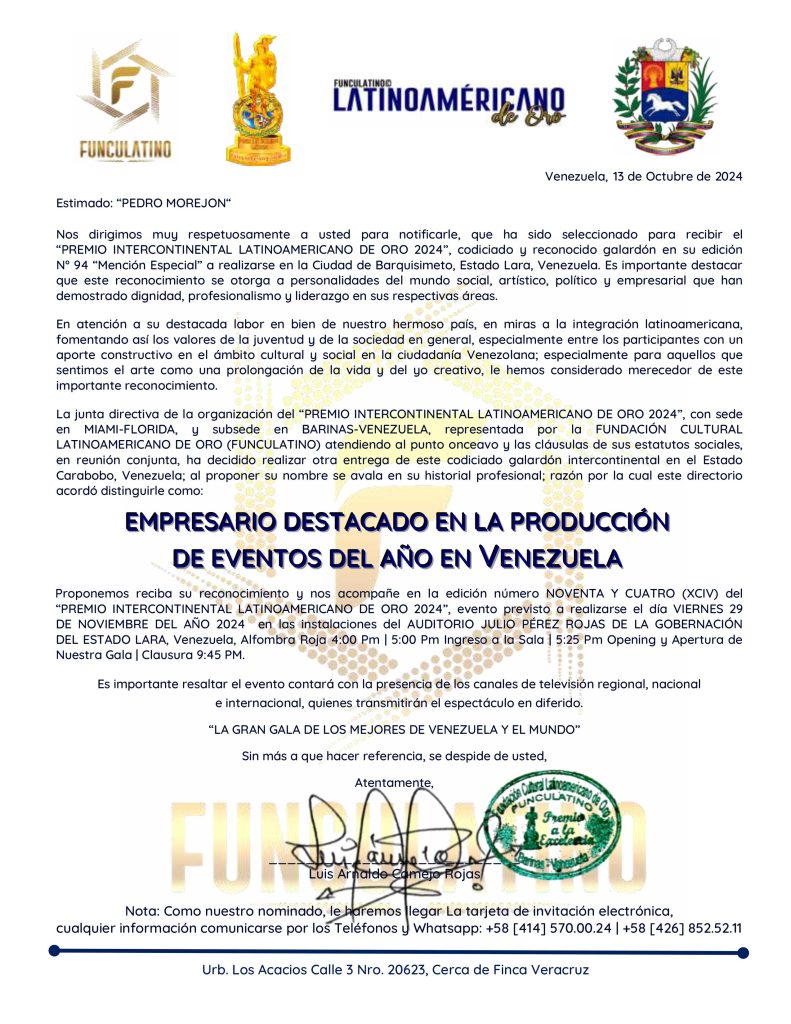 Certificados & Cartas - Funculatino